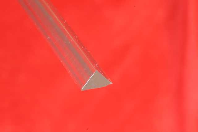 Triangular 10mm x 10mm x1220mm Reinforcing Fillet Clear acrylic ...